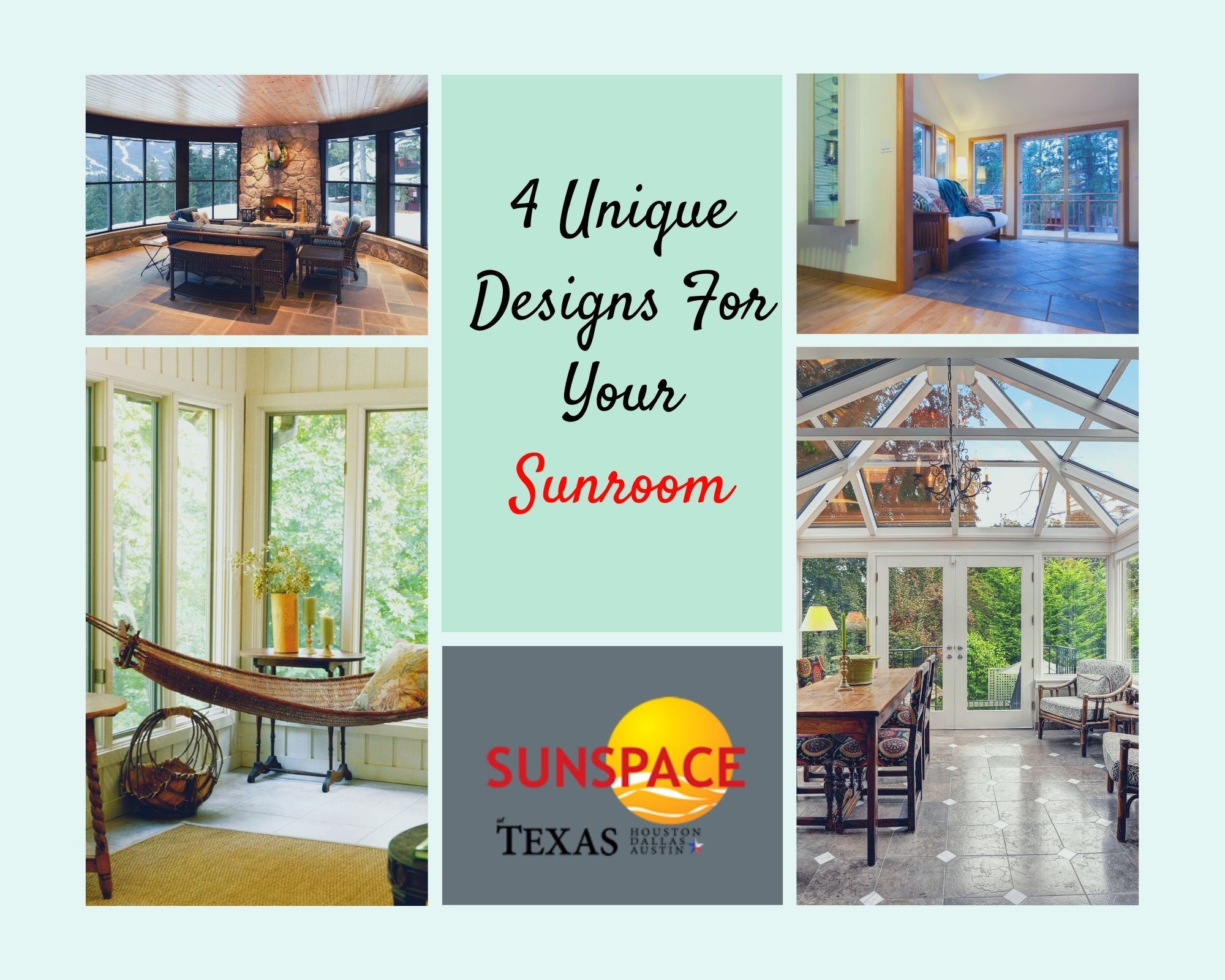 4 Unique Designs For Your Sunroom - Sunspace Sunrooms