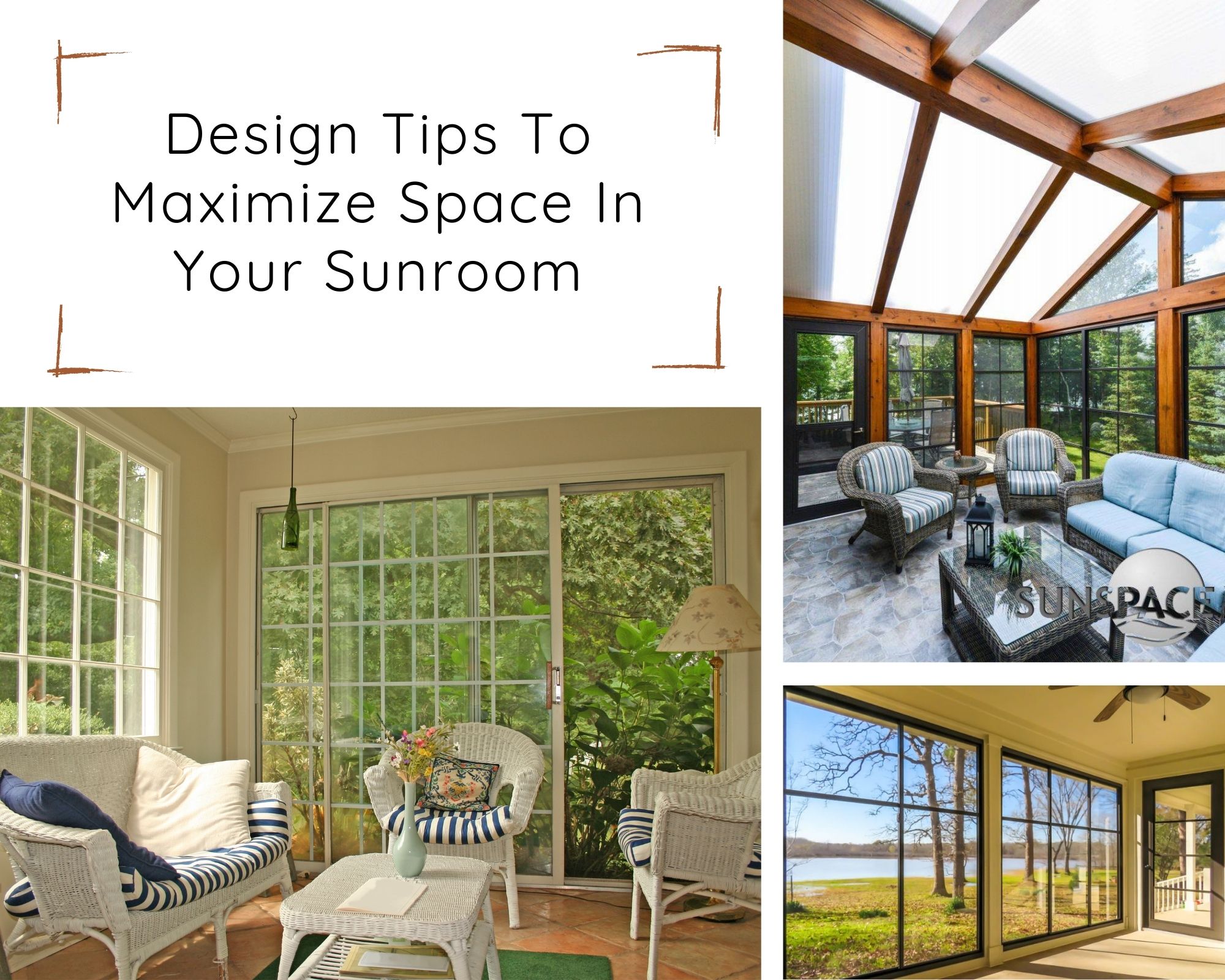 Design Tips To Maximize Space In Your Sunroom - Sunspace Sunrooms