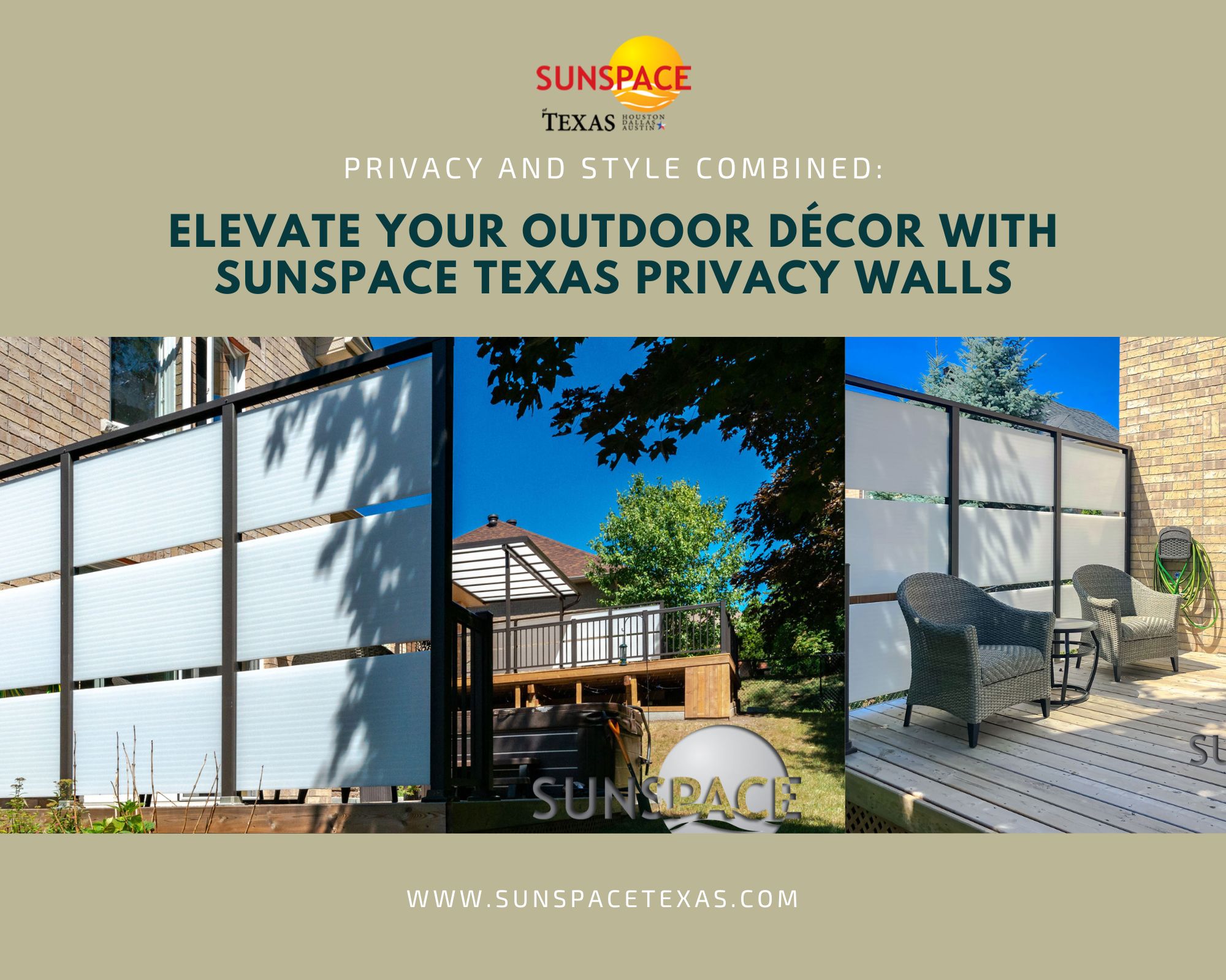 Elevate Your Outdoor Décor with Sunspace Texas Privacy Walls