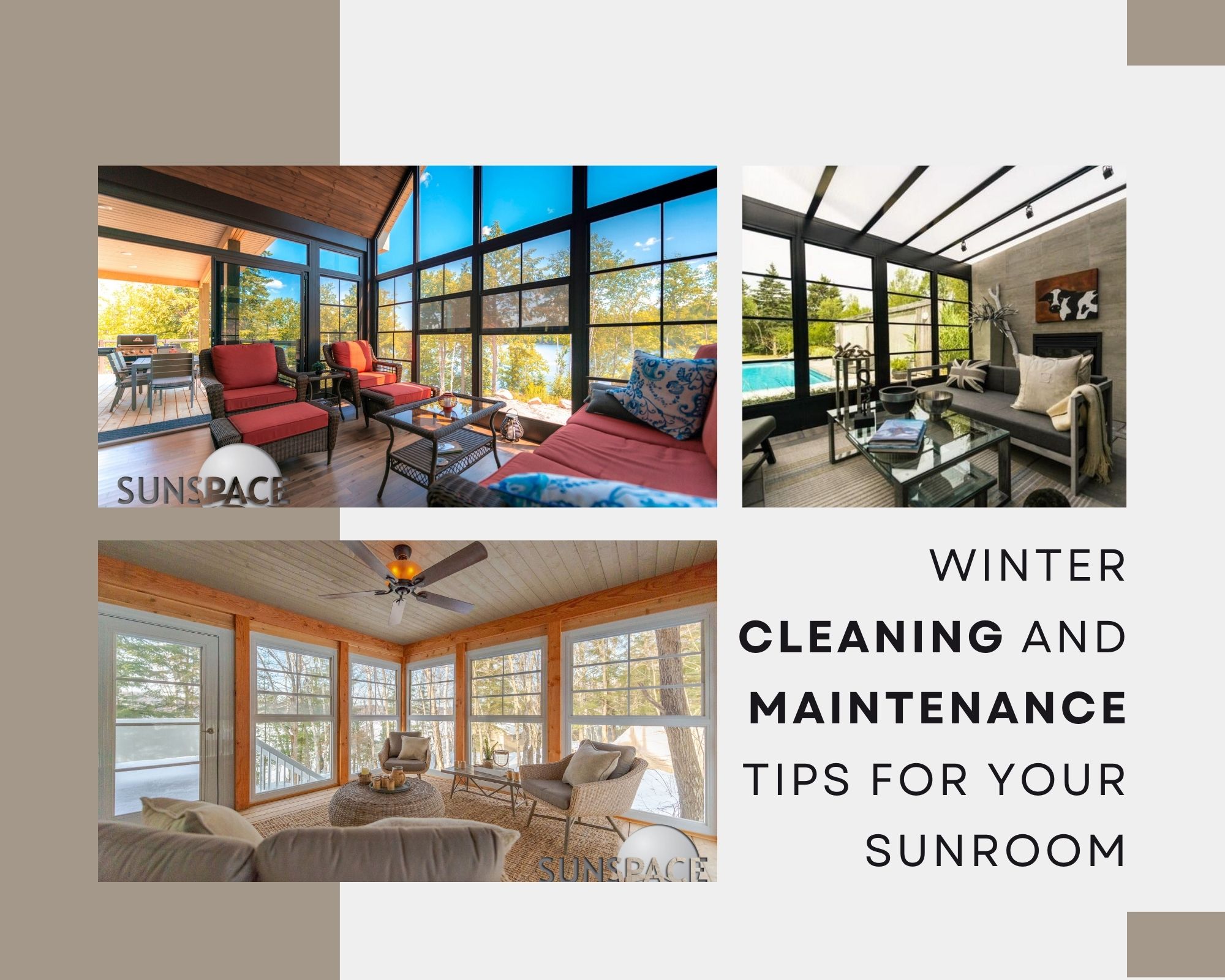Winter Cleaning and Maintenance Tips for Your Sunroom - Sunspace Sunrooms